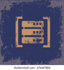 Database Design On Old Paper Backgroundvector Stock Vector (Royalty ...