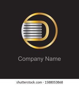 Database Gold Symbol Luxury Logo Stock Vector (Royalty Free) 1588053868
