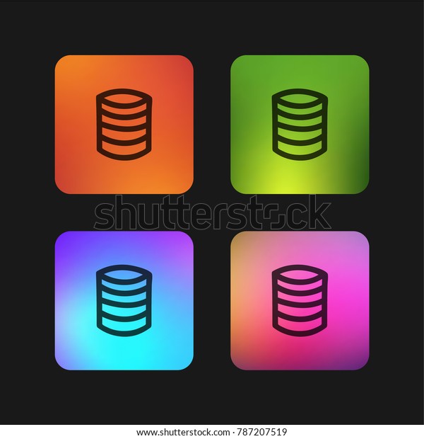 Database Hand Drawn Interface Symbol Outline 스톡 벡터(로열티 프리) 787207519 ...