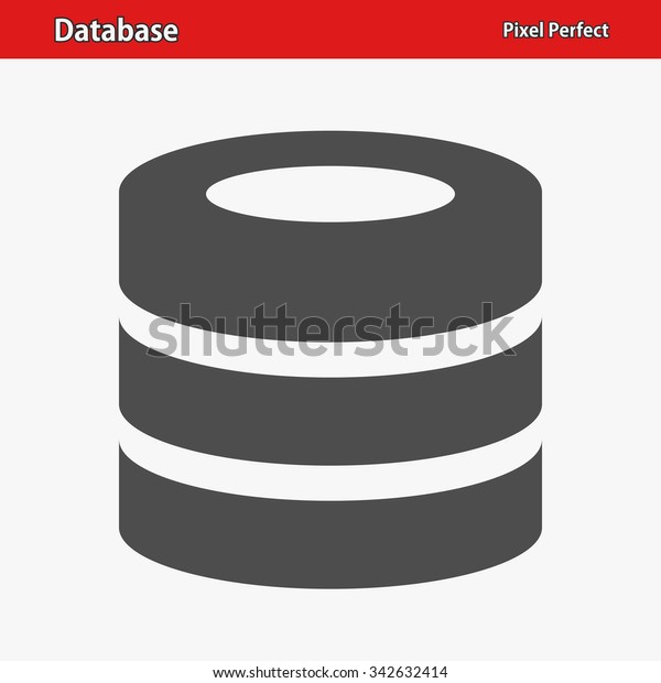 Database Icon Professional Pixel Perfect Icon Stock Vector (Royalty ...