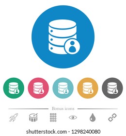 Joined Database Tables Flat White Icons: เวกเตอร์สต็อก (ปลอดค่า ...