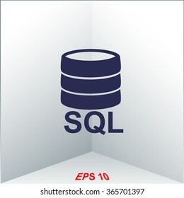 Mysql Major Database Format Vector Icon Stock Vector (Royalty Free ...