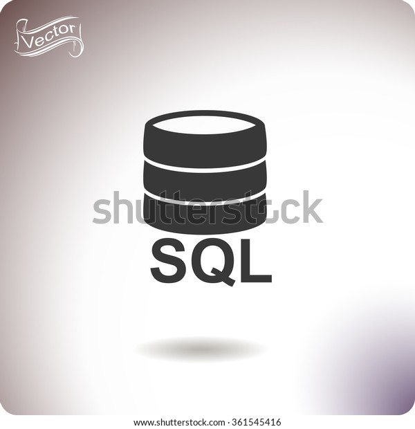 Database Sql Vector Icon Stock Vector Royalty Free 361545416