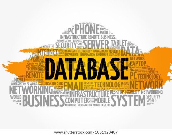 Database Word Cloud Collage Business Concept Stock Vector (Royalty Free ...