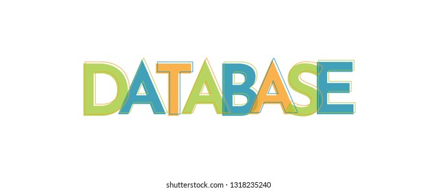 Database Word Concept Database Use Cover Stock Vector (Royalty Free ...