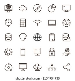 Databse Icon Set Collection High Quality Stock Vector (Royalty Free ...
