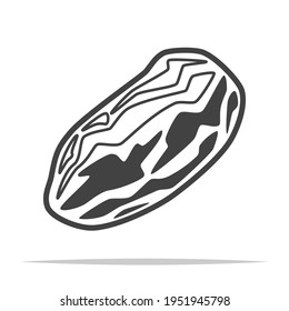 Date Fruit Icon Transparent Vector Isolated Stock Vector (Royalty Free ...