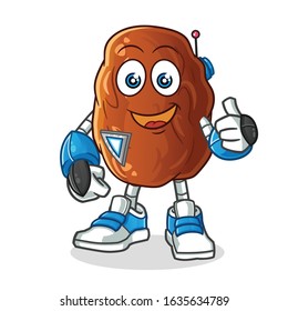 Date Fruit Robot Humanoid Ai Smiling Stock Vector (Royalty Free) 1635634789