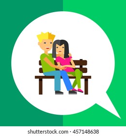 Dating Couple Icon Stock Vector (Royalty Free) 457148638 | Shutterstock