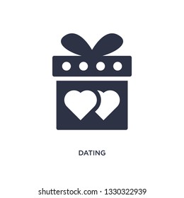 Dating Icon Simple Element Illustration Love Stock Vector (Royalty Free ...