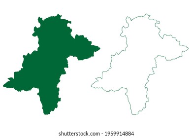 Davanagere District Karnataka State Republic India Stock Vector ...