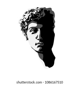 David Antique Sculpture Stock Vector (Royalty Free) 1086167510