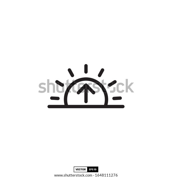 Dawn Icon Design Inspiration Vector Template Stock Vector (Royalty Free ...