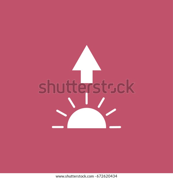 Dawn Icon Vector Sign Symbol On Stock Vector (Royalty Free) 672620434 ...