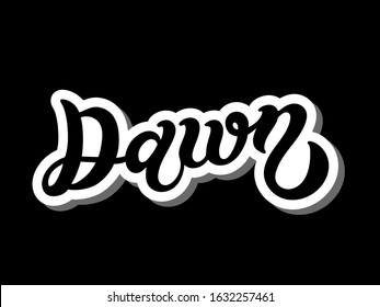 33 Dawn Name Graphic Images, Stock Photos & Vectors | Shutterstock