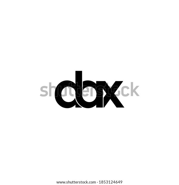 Dax Letter Original Monogram Logo Design Stock Vector (Royalty Free ...