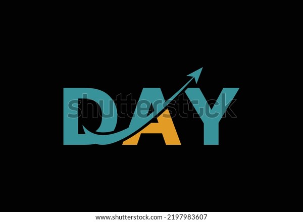 Day Flight Travel Day Logo Design Stock Vector (Royalty Free ...
