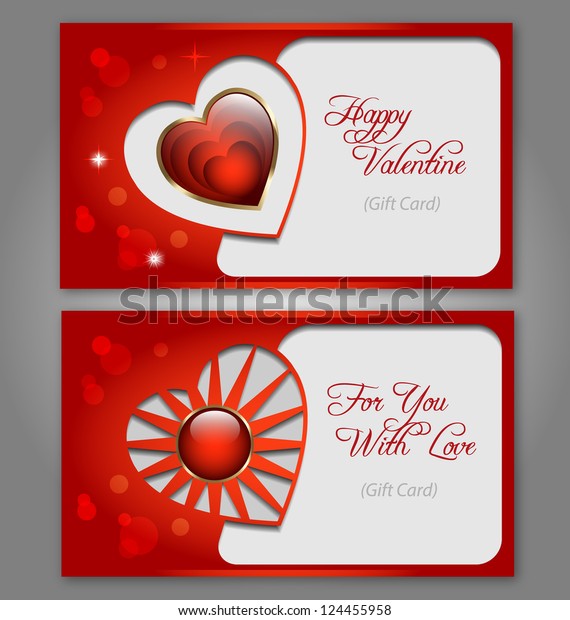 Day Gift Card Celebration Set Stock Vector (Royalty Free) 124455958 ...
