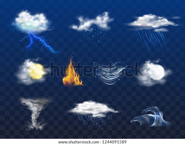 Day Night Weather Forecast Icon Natural Stock Vector (Royalty Free ...