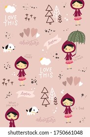 Day Trip Cartoon Vector Set Doodle: стоковая векторная графика (без ...
