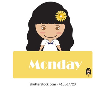 Day Week Thursdaycute Cartoon Stock Vector (Royalty Free) 413567722