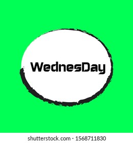 Day Week Text Vector Line Background Stock Vector (Royalty Free ...