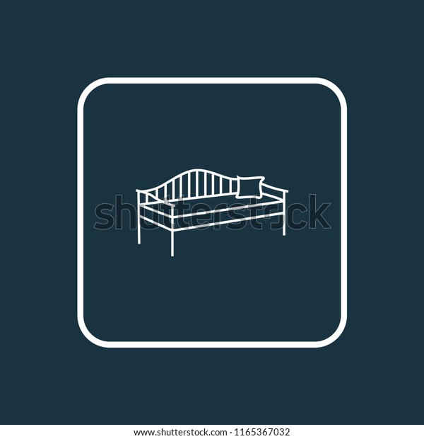 Daybed Icon Line Symbol Premium Quality Stock Vector (Royalty Free ...