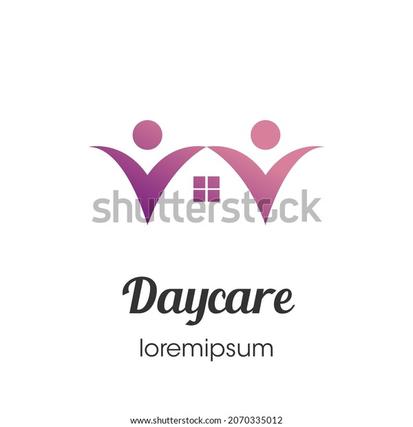 Daycare Logo Symbol Template Design Stock Vector (Royalty Free ...