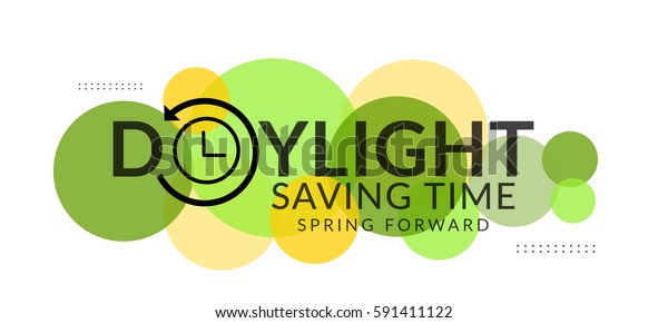 Daylight Saving Time Poster Banner Background Stock Vector (Royalty ...