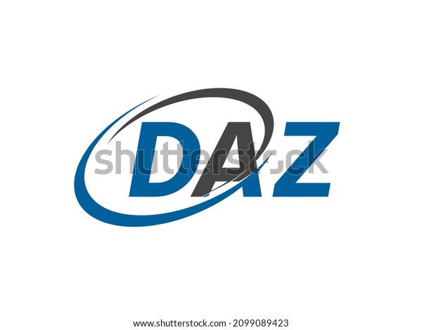 Daz Letter Creative Modern Elegant Swoosh Stock Vector (Royalty Free ...