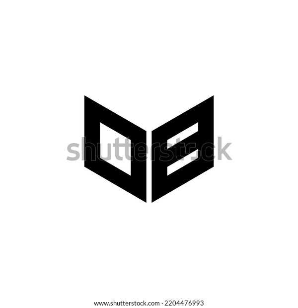 Db Letter Logo Design White Background Stock Vector (Royalty Free ...