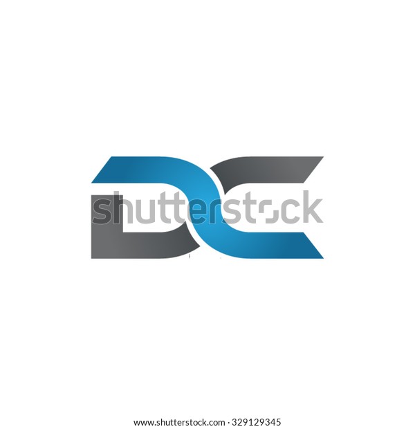 Dc Company Linked Letter Logo Blue Stock Vector (Royalty Free ...