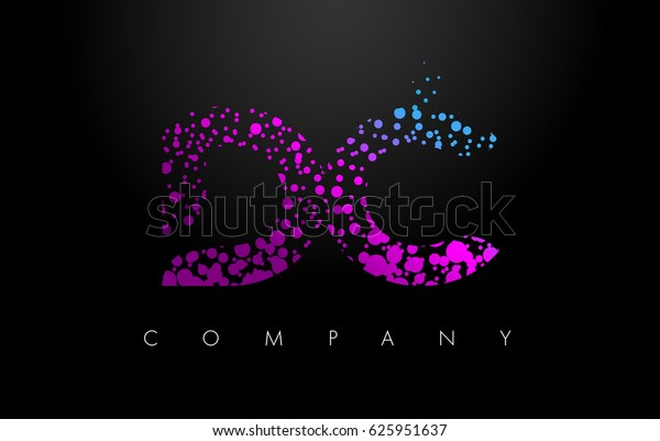 Dc D C Letter Logo Purple Stock Vector (Royalty Free) 625951637 ...