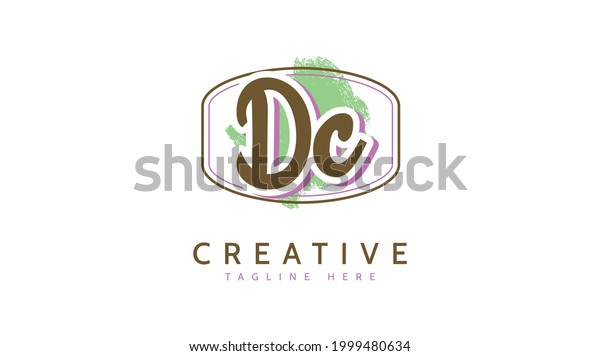 Dc Initials Handwriting Logo Vector Stock Vector (Royalty Free ...