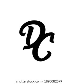 Dc Letter Logo Template Vector Illustration Stock Vector (Royalty Free ...