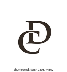 Dc Logo Design Simple Modern Template Stock Vector (Royalty Free ...