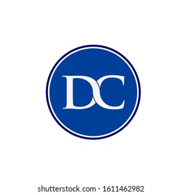 Dc Logo Design Simple Modern Template Stock Vector (Royalty Free ...