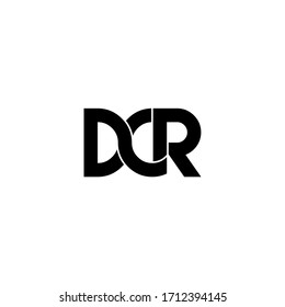 Dcr Letter Original Monogram Logo Design Stock Vector (Royalty Free ...
