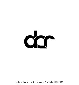 Dcr Letter Original Monogram Logo Design Stock Vector (Royalty Free ...
