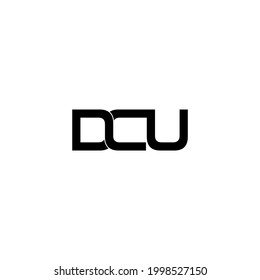 Dcu Letter Original Monogram Logo Design Stock Vector (Royalty Free ...