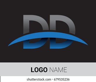 Dd Initial Logo Company Name Colored Stock Vector (Royalty Free ...