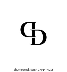 Dd Letter Original Monogram Logo Design Stock Vector (Royalty Free ...