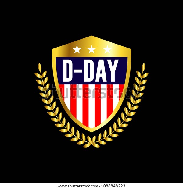 Dday Logo Vector Template Design Illustration Stock Vector (Royalty ...