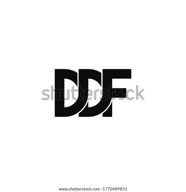 Ddf Letter Original Monogram Logo Design Stock Vector (Royalty Free ...