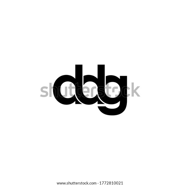 Ddg Letter Original Monogram Logo Design Stock Vector (Royalty Free ...
