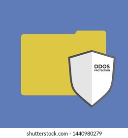Ddos Protection Iconvector Files Stock Vector (Royalty Free) 1440980270