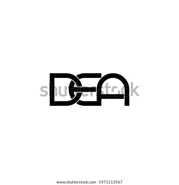 Dea Letter Original Monogram Logo Designh Stock Vector (Royalty Free ...