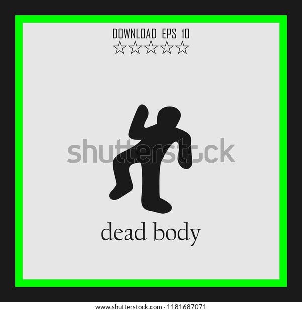 Dead Body Sketch Vector Icon: เวกเตอร์สต็อก (ปลอดค่าลิขสิทธิ์ ...