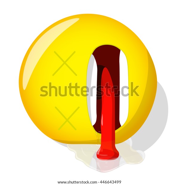 Dead Emoji Bad Emotion Corpse Emoticon 스톡 벡터(로열티 프리) 446643499 ...