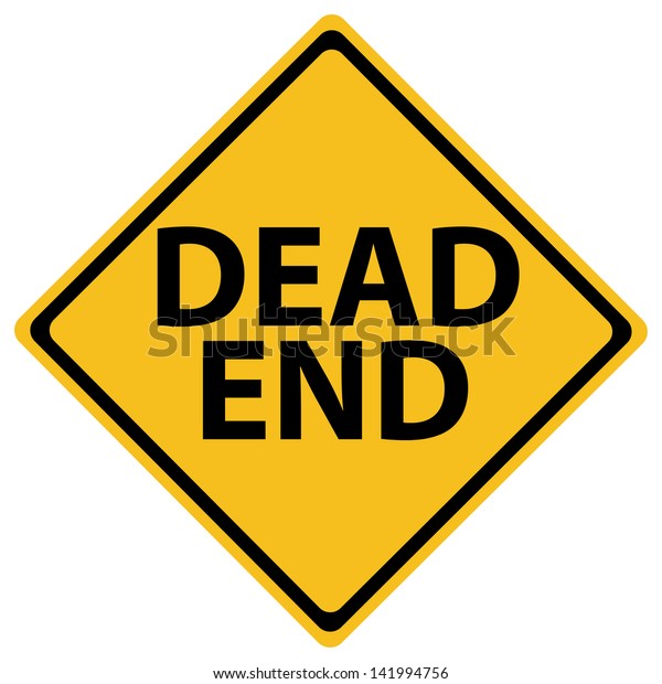 Dead End Sign Stock Vector (Royalty Free) 141994756 | Shutterstock